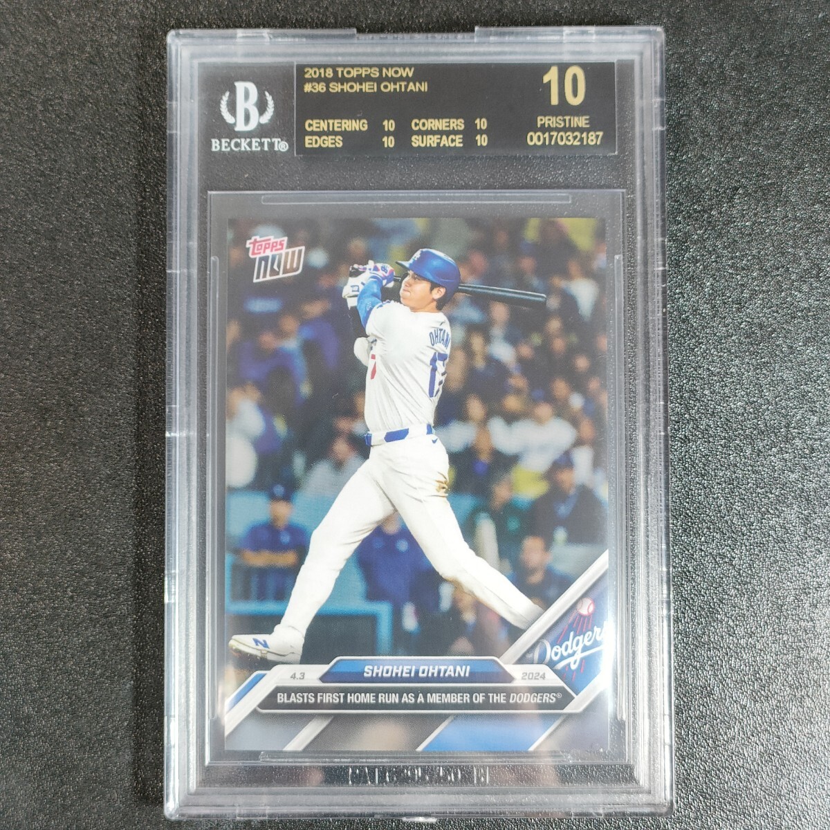 Yahoo!オークション - 【BGS10 ブラックラベル】TOPPS NOW #36 大谷翔...