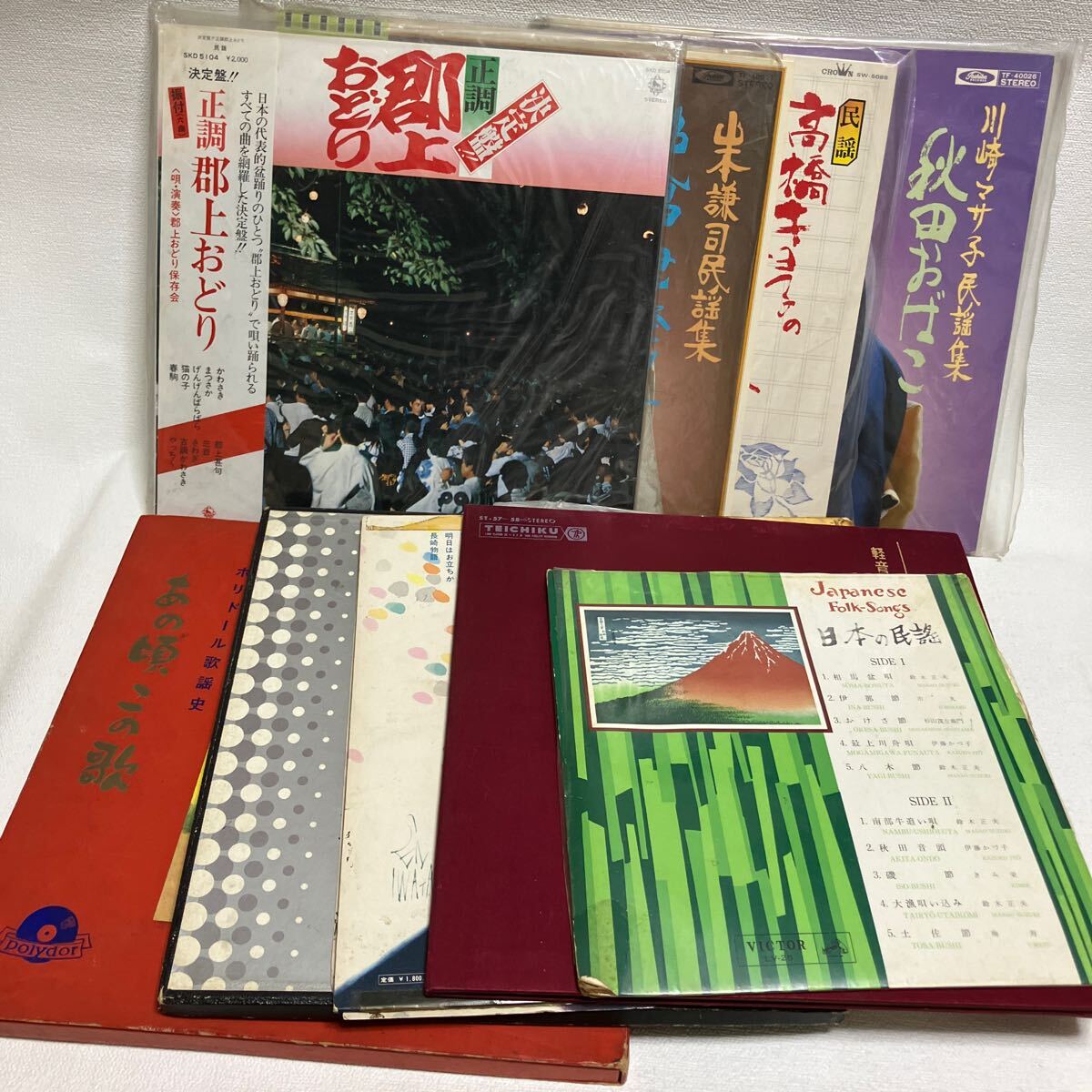 Yahoo!オークション - c707 100 LP レコード 民謡 日本歌謡 色々まとめ...