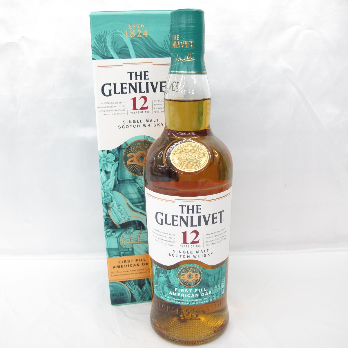 1円 未開栓 ザ グレンリベット 12年 ファーストフィル アメリカンオーク 200周年記念 ウイスキー 700ml 43% 箱付 11648506 0816(ハイランド)｜売買された ...