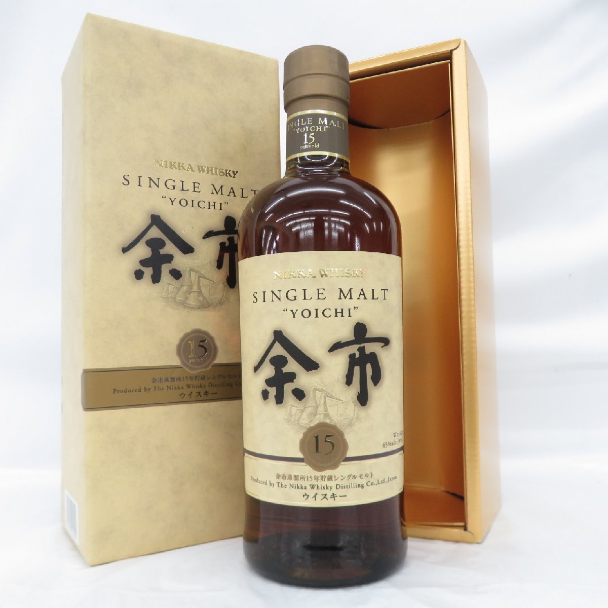 Yahoo!オークション - 【未開栓】NIKKA ニッカ シングルモルト 余市 15...