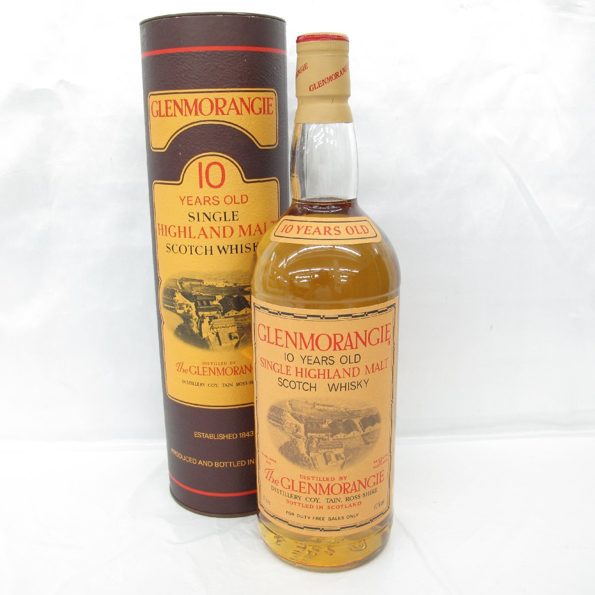 1円 未開栓 GLENMORANGIE グレンモーレンジィ 10年 シングル ハイランドモルト ウイスキー 1000ml 43% 箱付 11651553 0827(ハイランド)｜売買された ...