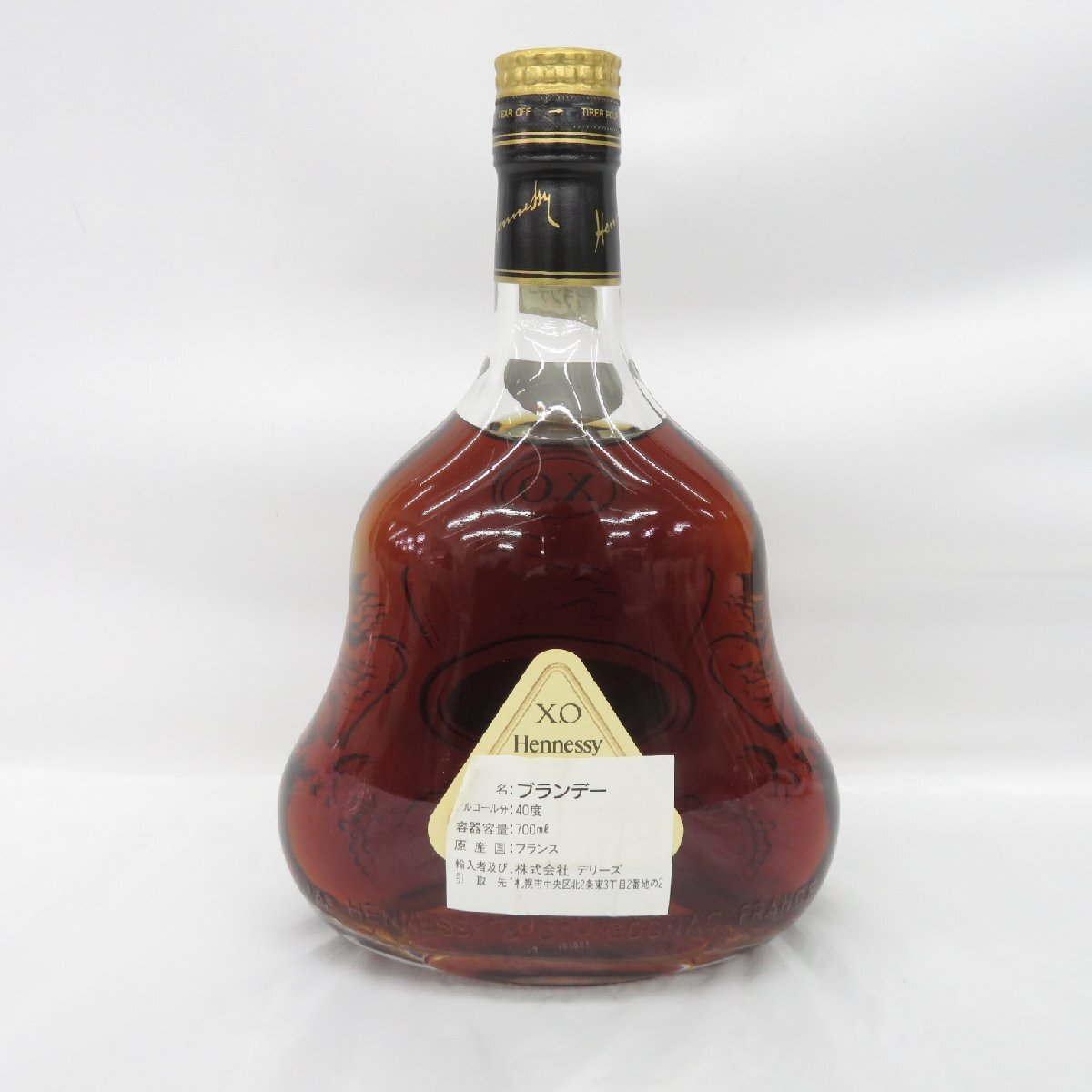 未開栓 Hennessy ヘネシー XO 金キャップ クリアボトル ブランデー 700ml 40% 705101760 0831(ヘネシー)｜売買されたオークション情報、yahooの商品情報を ...