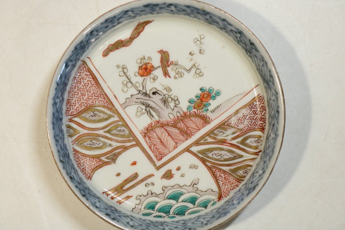 Yahoo!オークション - T273 伊万里色絵小皿5点/手塩皿/アンティーク/古...