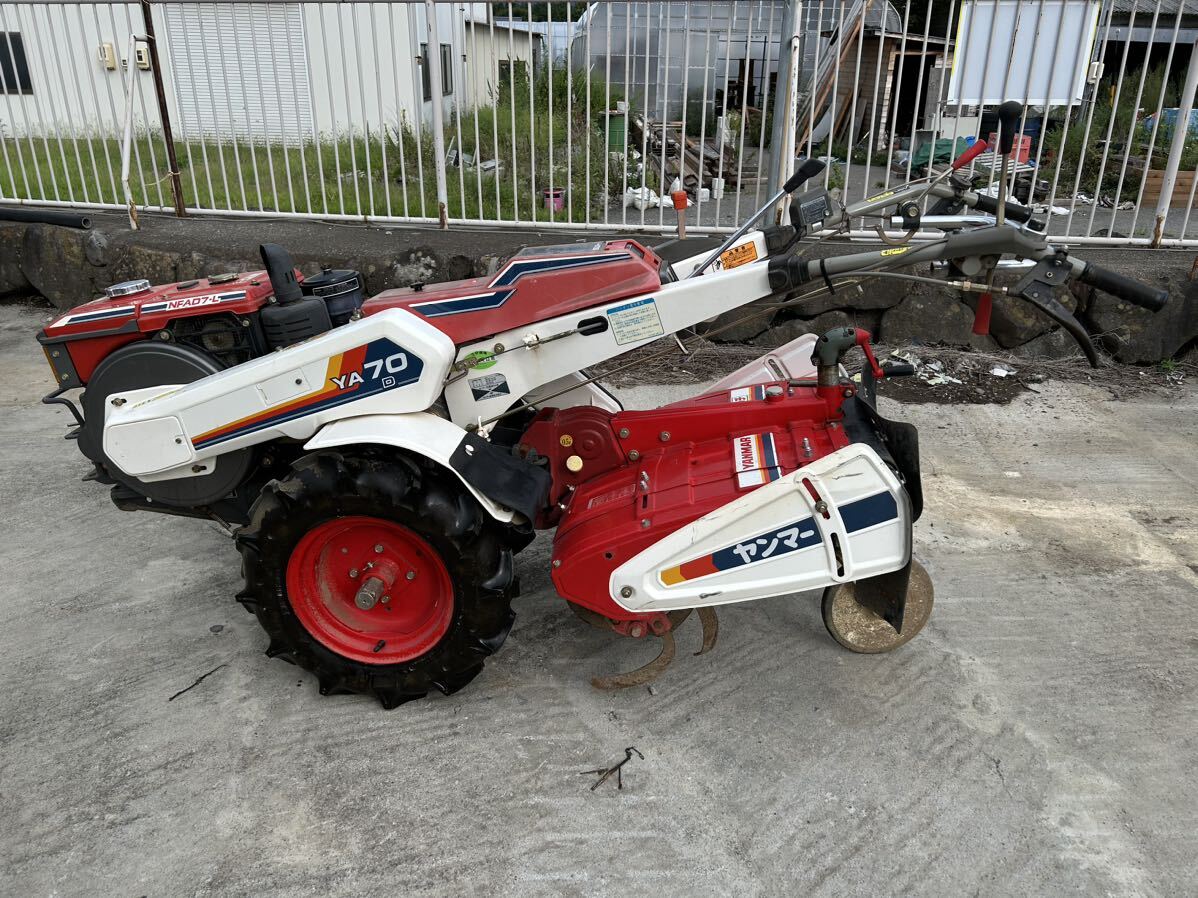 Yahoo!オークション - ヤンマー YA70 セル付きディーゼル耕運機 No.824...
