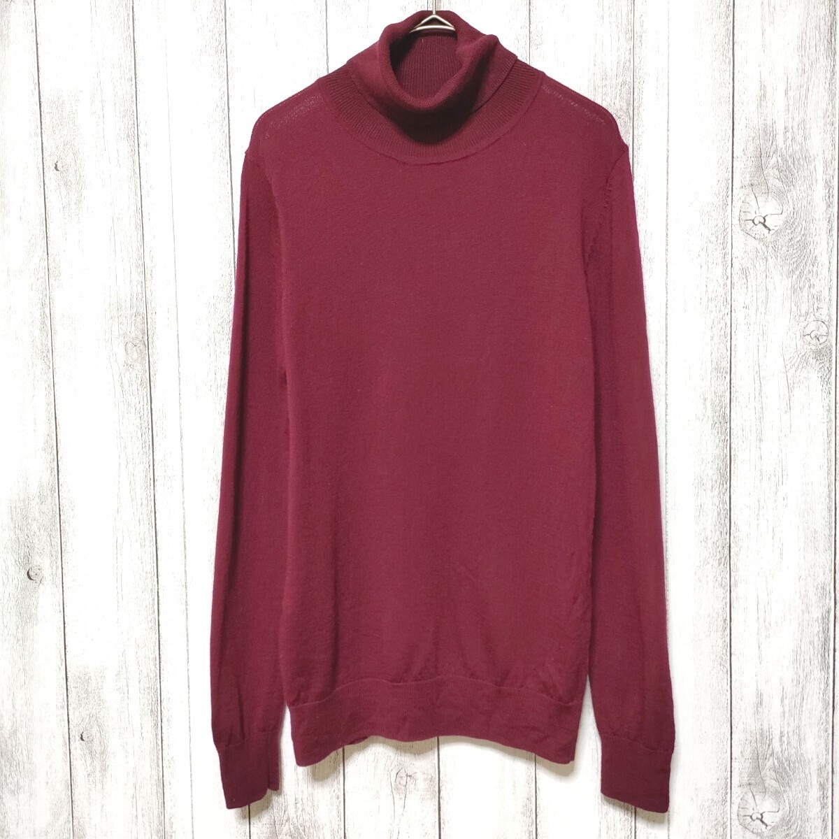 Yahoo!オークション - 無印良品 muji (M) タートルネックセーター ニッ...