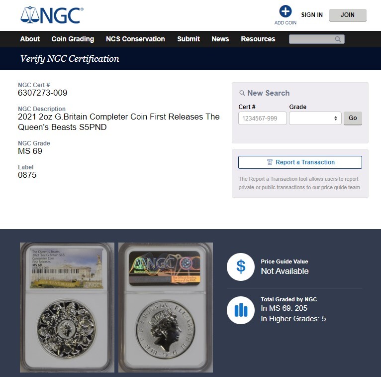 初回限定ラベル 2オンスの迫力 2021 MS69 イギリス 銀貨 クイーンズビースト コンプリーター 5ポンド 鑑定 エリザベスコイン NGC PCGS(ヨーロッパ)｜売買されたオークション ...