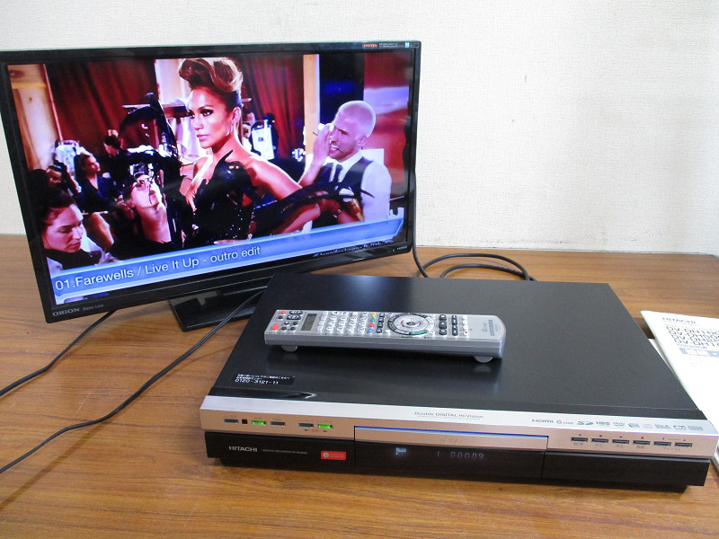 Yahoo!オークション - 【Y12/K】日立 HDD/DVDレコーダー DV-DH250D リ...