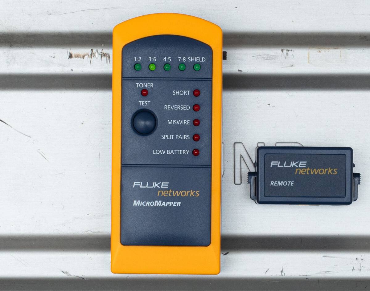 Yahoo!オークション - Fluke Networks MicroMapper LANケーブルテスタ...