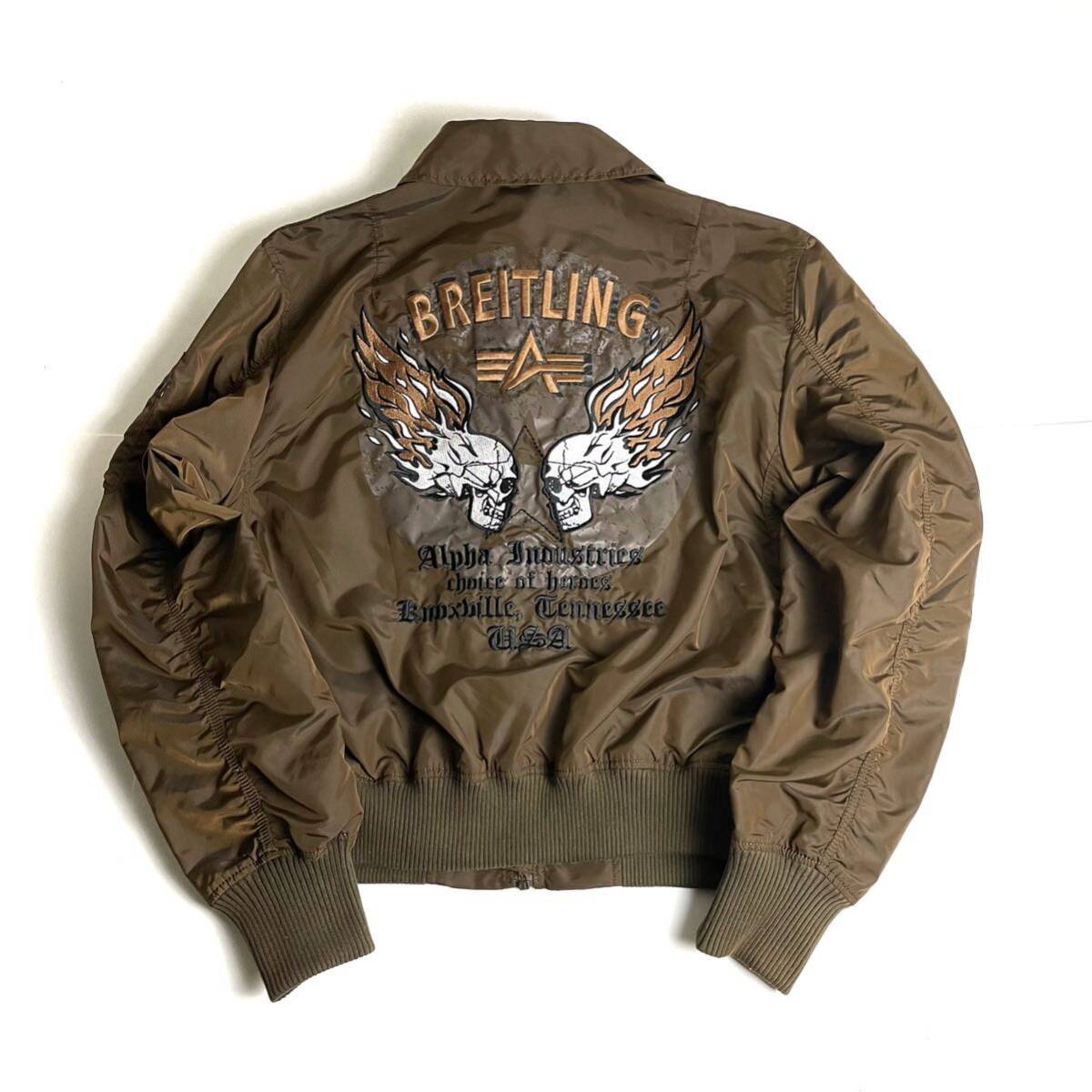 ALPHA INDUSTRIES BREITLING コラボ フライトジャケット cwu-45p 限定品 アルファインダストリーズ ブライトリング X-LARGE(XLサイズ以上)｜売買された ...