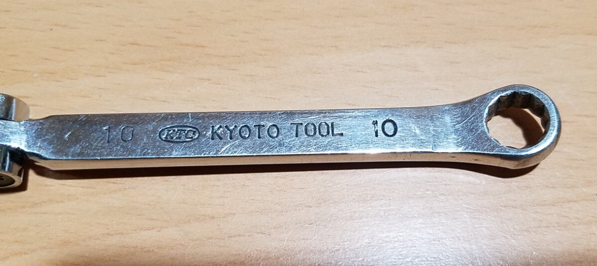 Yahoo!オークション - 67-3 中古品 KTC MRF-10 首振りラチェットメガネ...