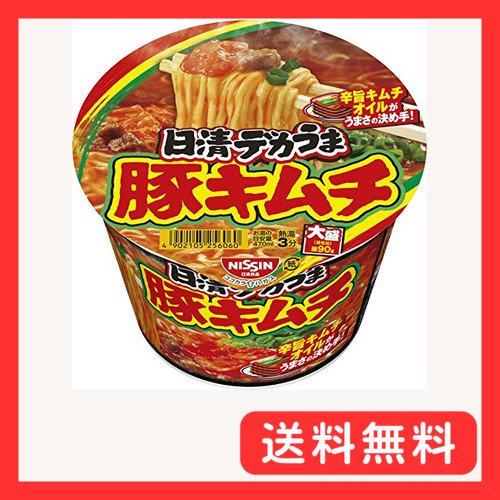 Yahoo!オークション - 日清食品 日清デカうま 豚キムチ カップ麺 101g...
