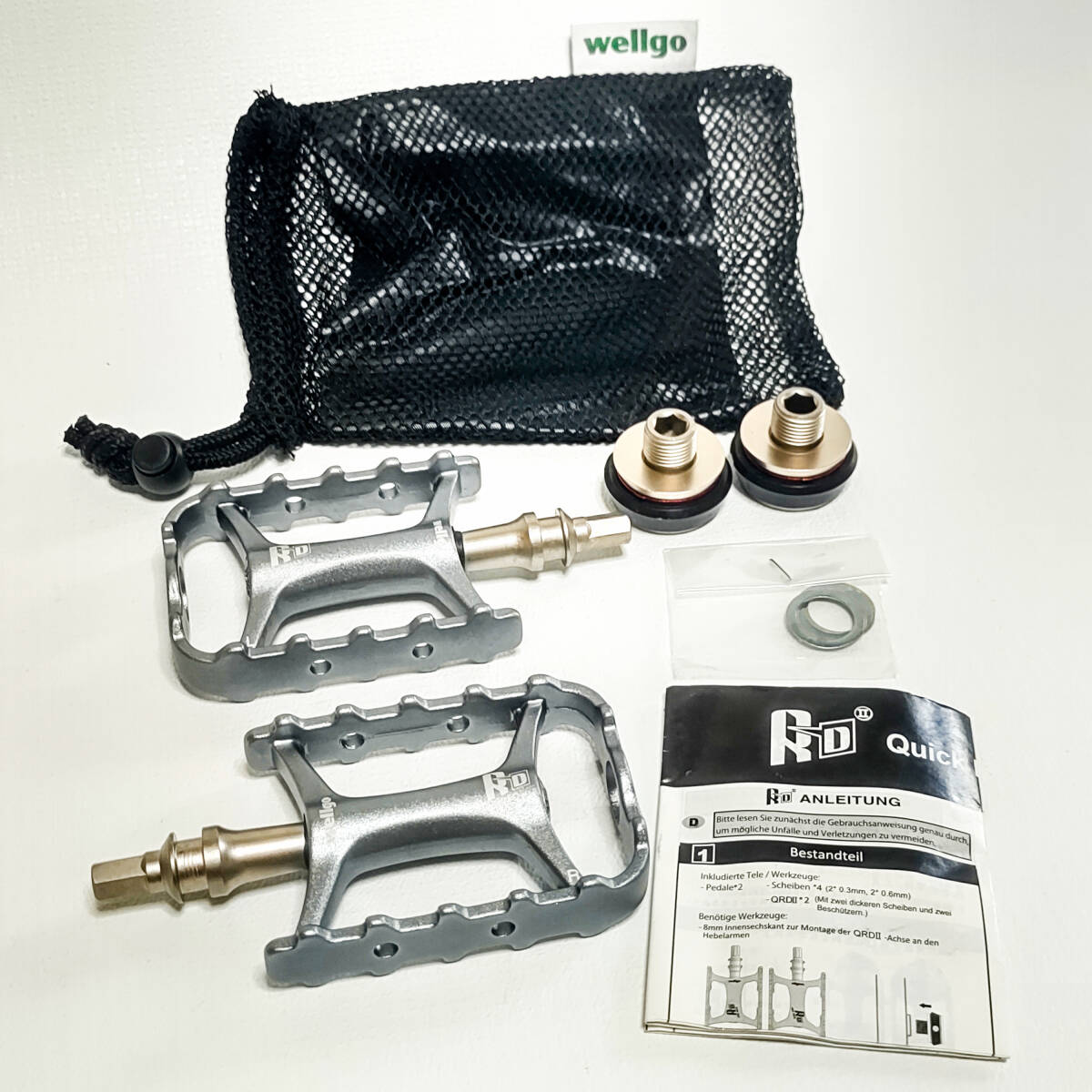 Yahoo!オークション - 未使用 WELLGO QRD-M111 クイックリリースペダル...