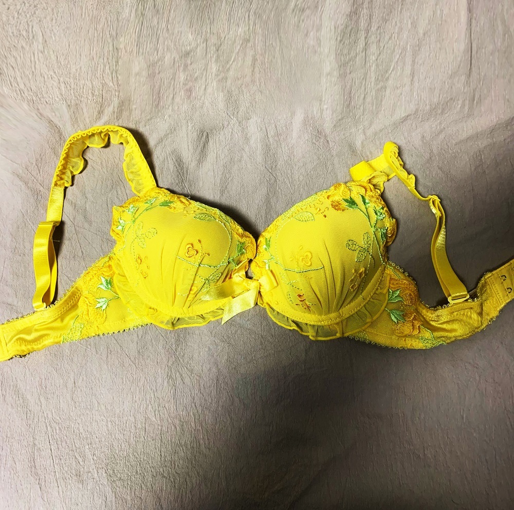 Yahoo!オークション - aimer feel 花柄リボンフリルレース ブラジャー...