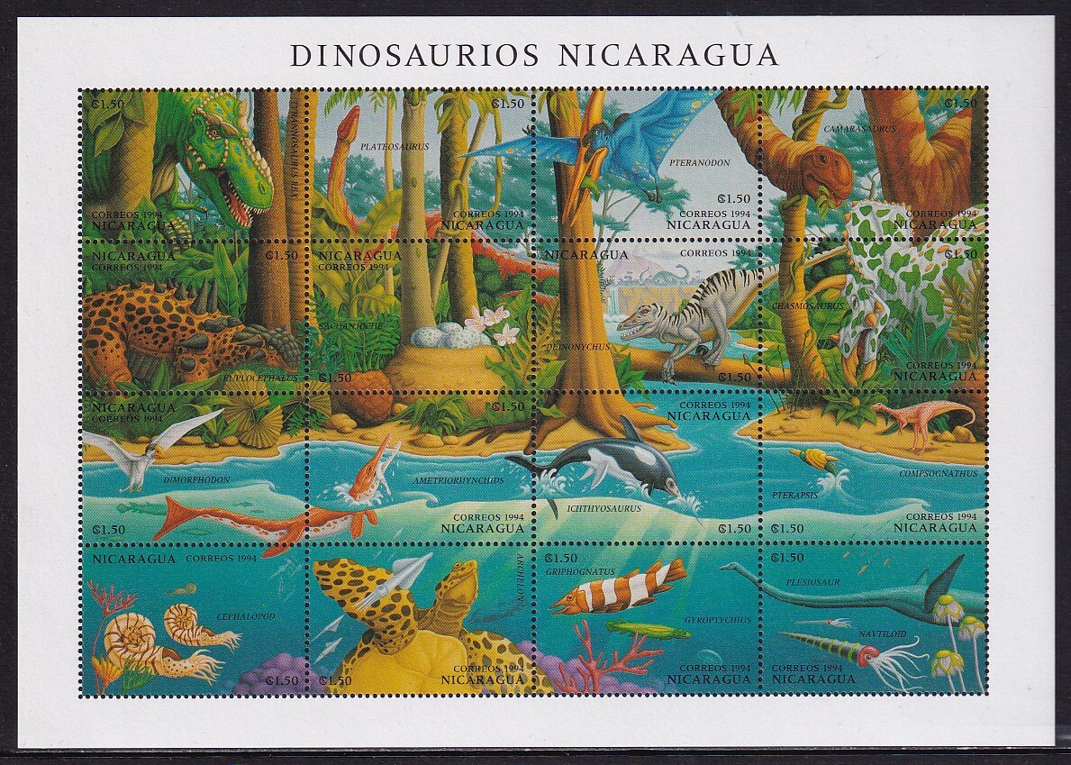 Yahoo!オークション - 21 ニカラグア【未使用】＜「1994 SC#2041 先史...