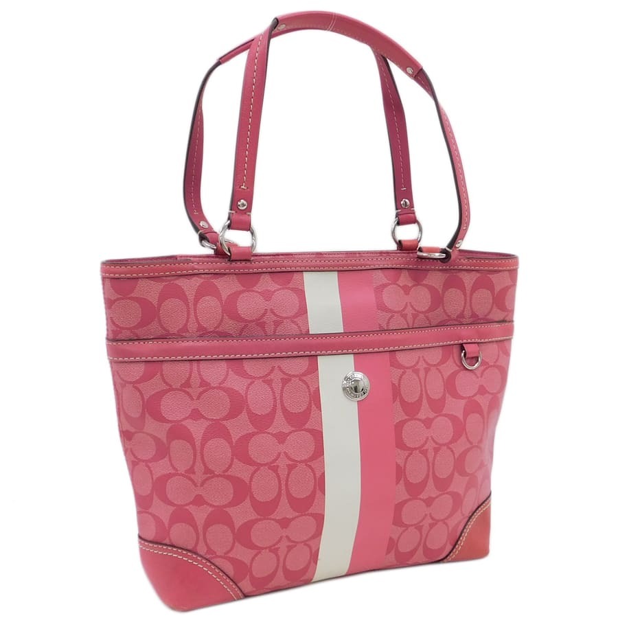 Yahoo!オークション - 1円 美品 コーチ ハンドバッグ F14477 レッド系 ...