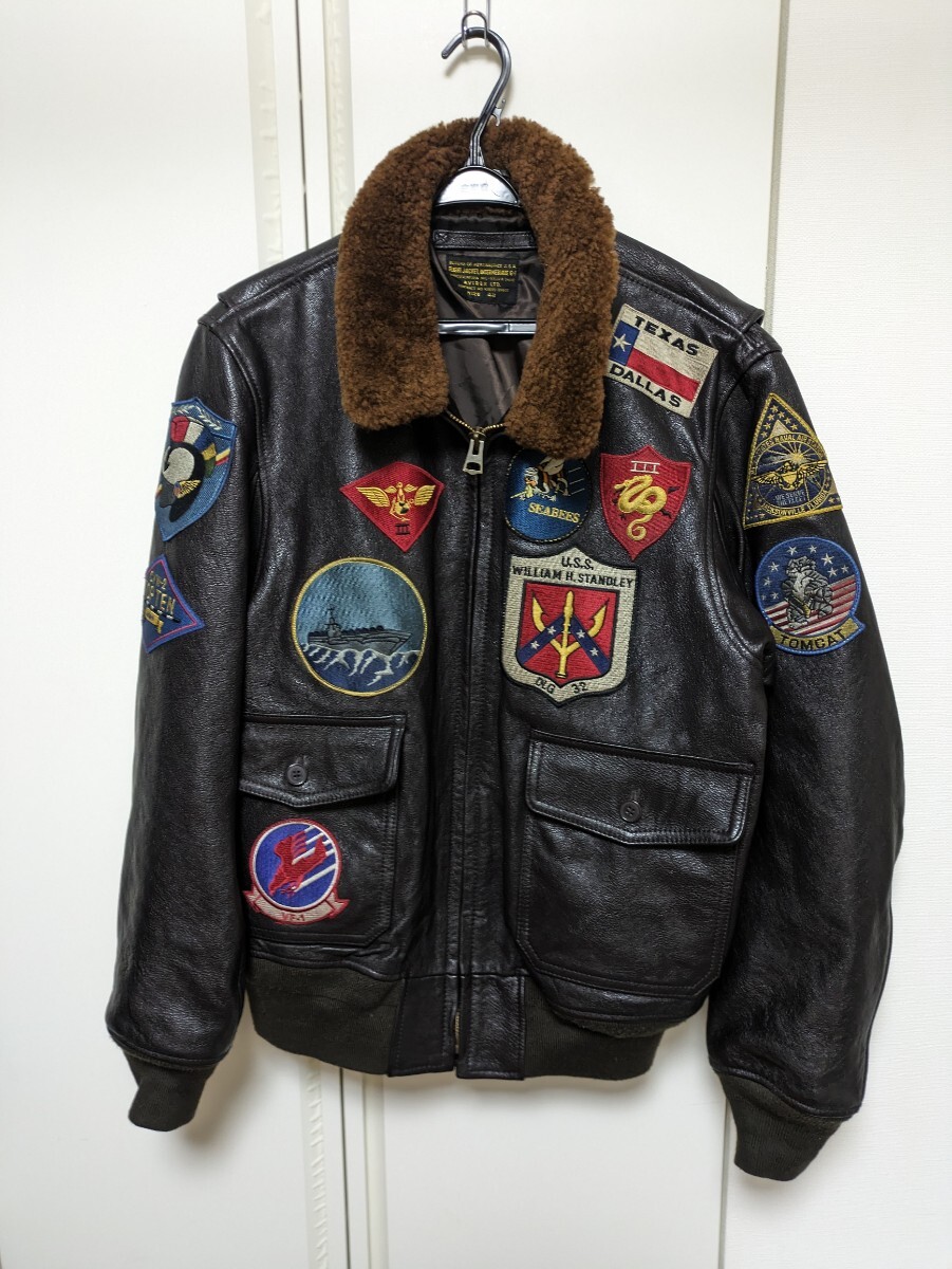 AVIREX/42インチ/TOPGUN/G-1レザージャケット/トップガン/ダーク AVIREX/42インチ/TOPGUN/G-1レザージャケット/トップガン/ダーク
