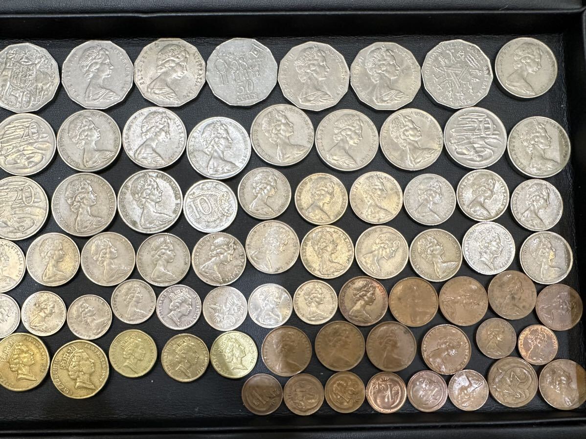 Yahoo!オークション - オーストラリア 硬貨 495g分 50セント 20セント ...