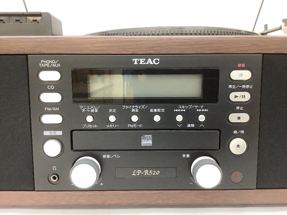 Yahoo!オークション - TEAC/ティアック ターンテーブル/カセット付 CD...