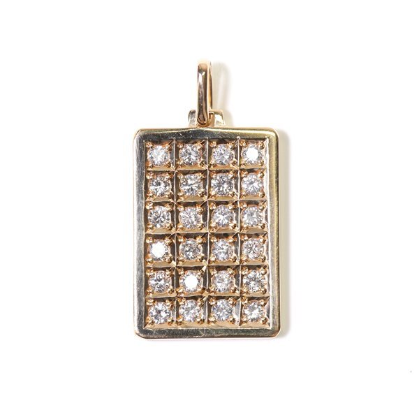 Yahoo!オークション - W-19 K18 ダイヤモンド0.81ct ペンダントトップ