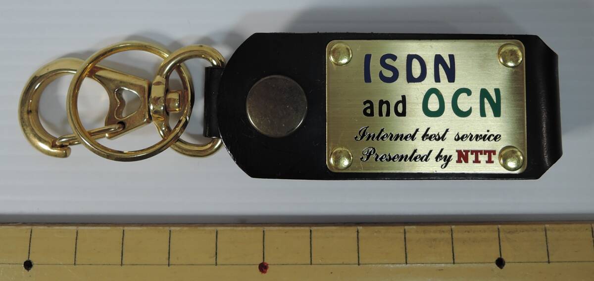 Yahoo!オークション - 08D NTT ISDN and OCN 皮革製 キーホルダー
