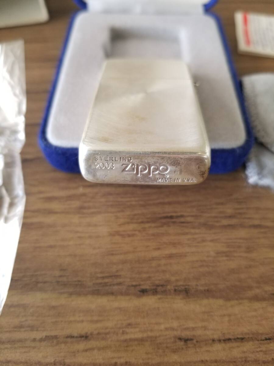 Yahoo!オークション - 329未使用 STERLING SILVER ZIPPO 純銀#1500 USA...