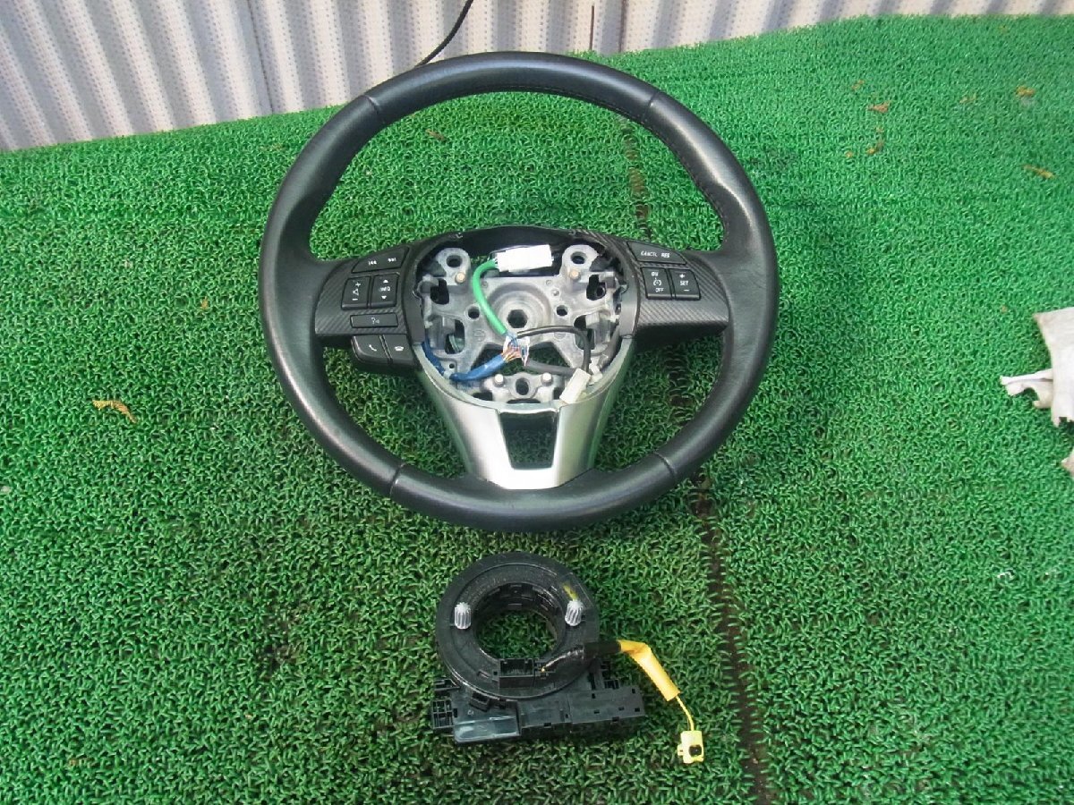 Yahoo!オークション - 240830-WC2 デミオ DJ5FS レザーステアリング パ...