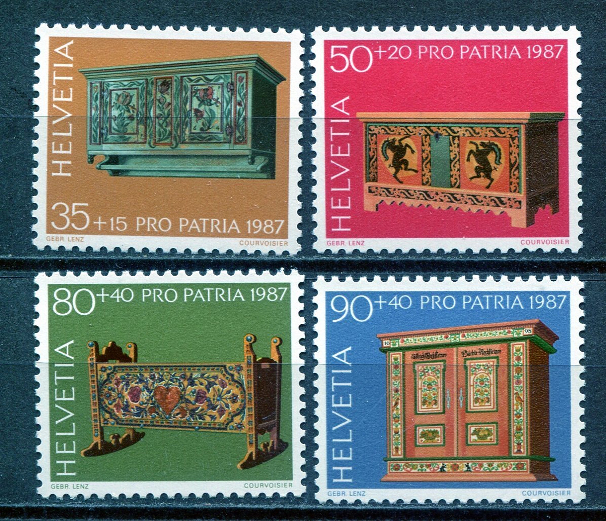 Yahoo!オークション - FR1 スイス 1987年 博物館の収蔵品 4種完 NH（そ...