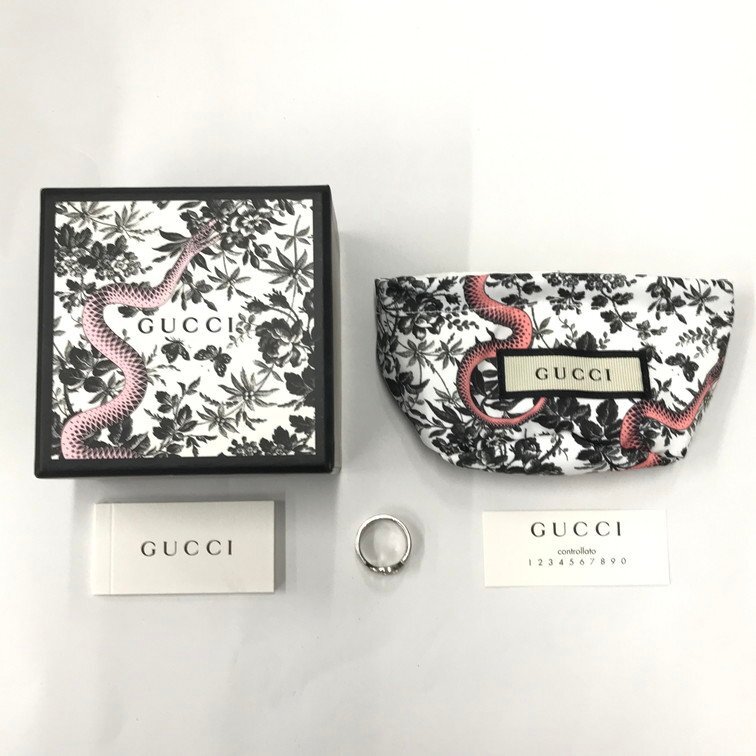 Yahoo!オークション - GUCCI グッチ GG 925 4.8g リング 箱付き レディ...