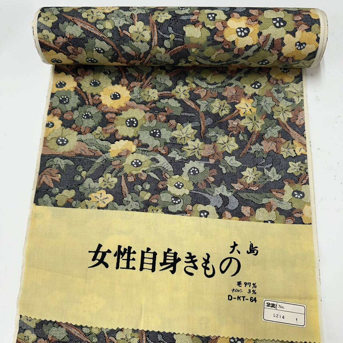 Yahoo!オークション - 反司 a1275 ウール 反物 交織 毛 化繊 絹混 小...