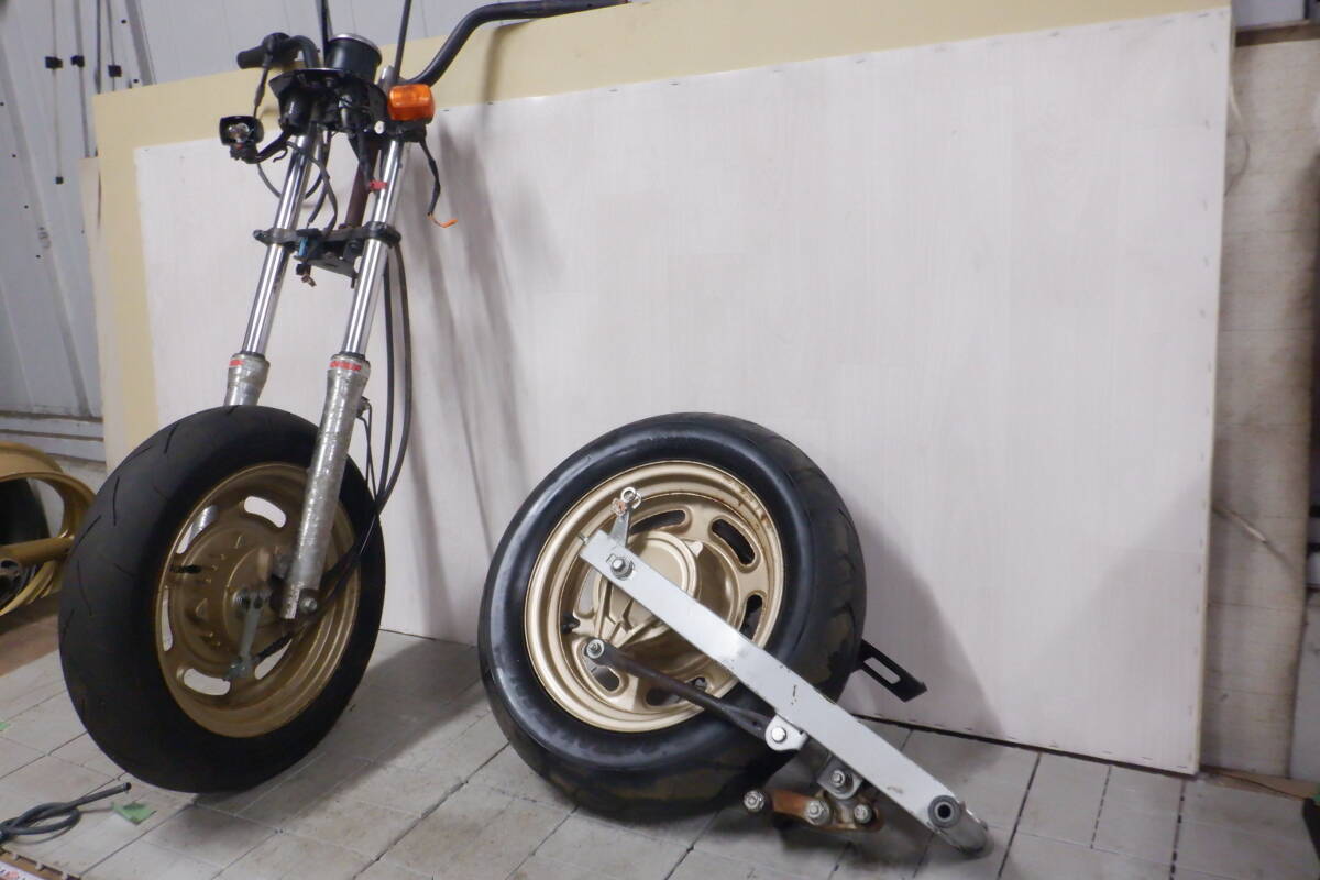 Yahoo!オークション - 0831 エイプ スイングアーム ホイール セットフ...