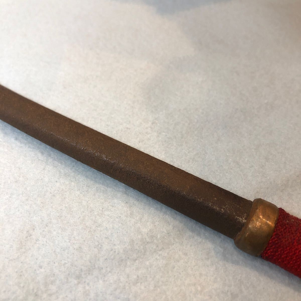 Yahoo!オークション - 時代武具 無銘 鉄製 十手 全長44cm 重630g・兜割...