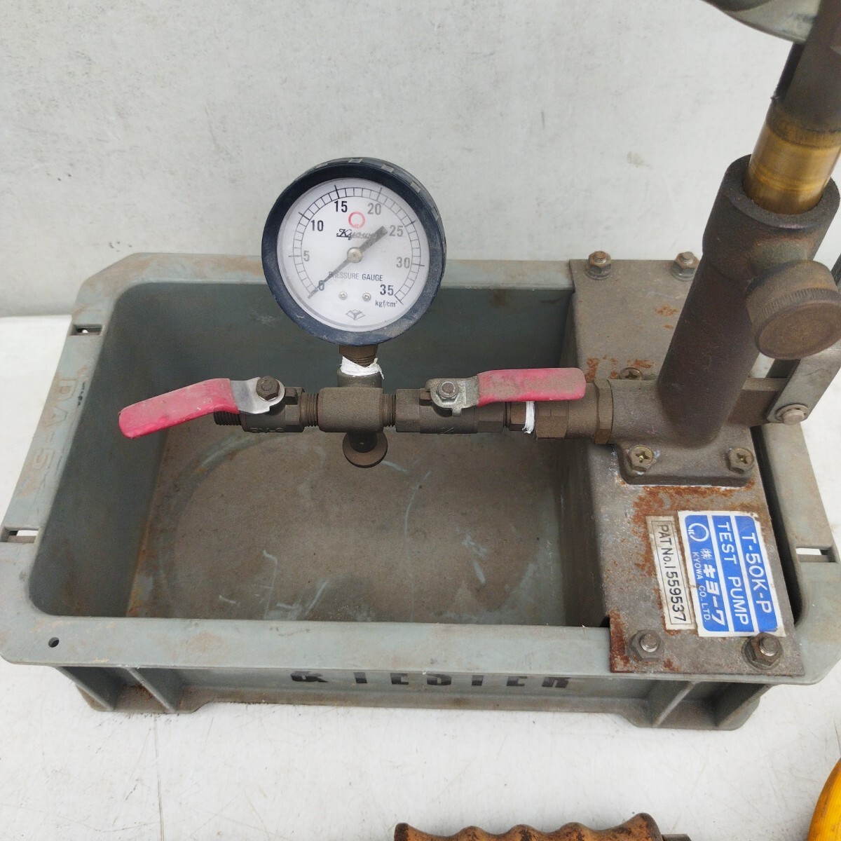 Yahoo!オークション - KYOWA キョーワ 水圧テストポンプ 手動式 T-50K-...