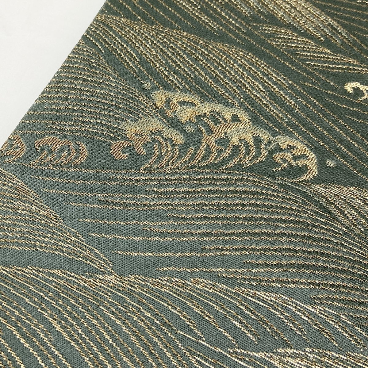 Yahoo!オークション - 着物月花 波濤文様 袋帯 六通柄 正絹 金糸 ob2632