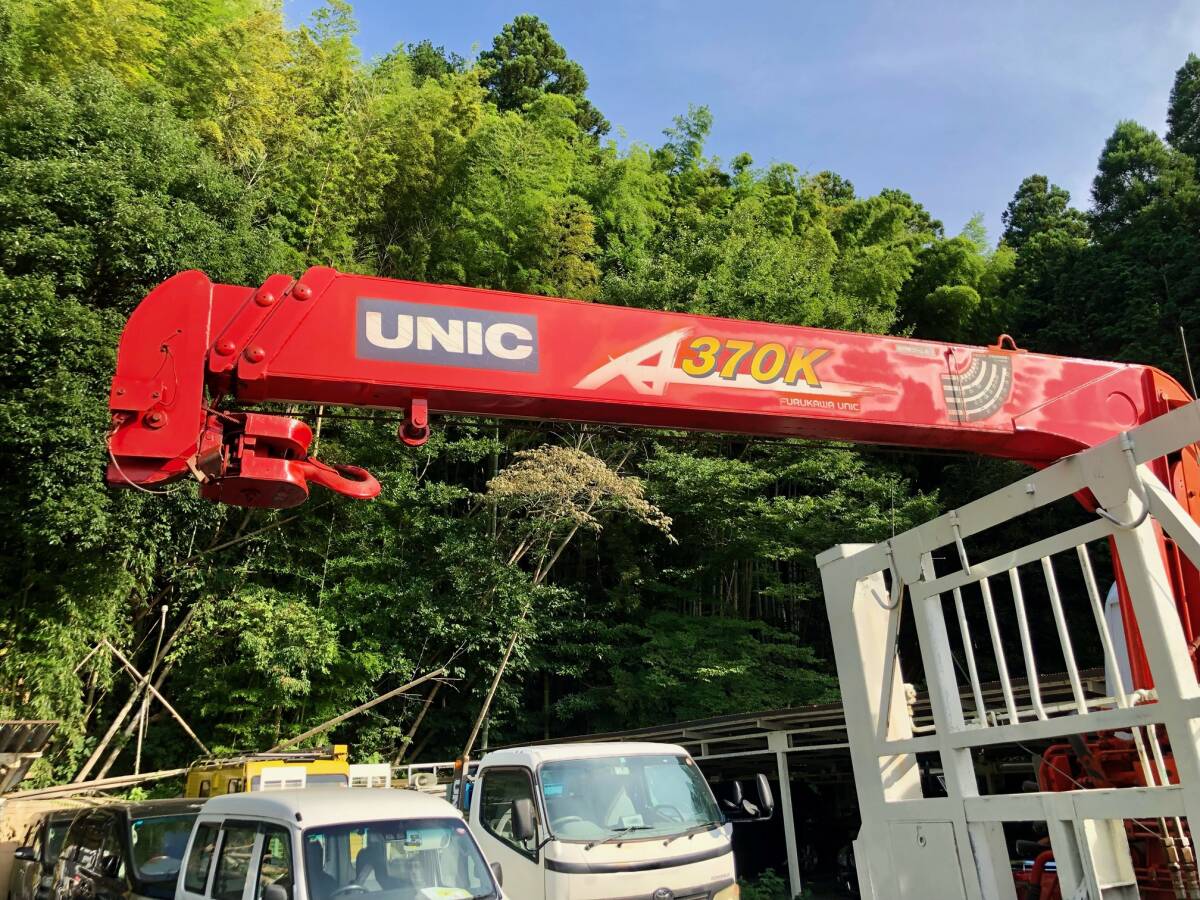 Yahoo!オークション - レンジャー 積載車 クレーンUNIC4段A370K 重機輸...