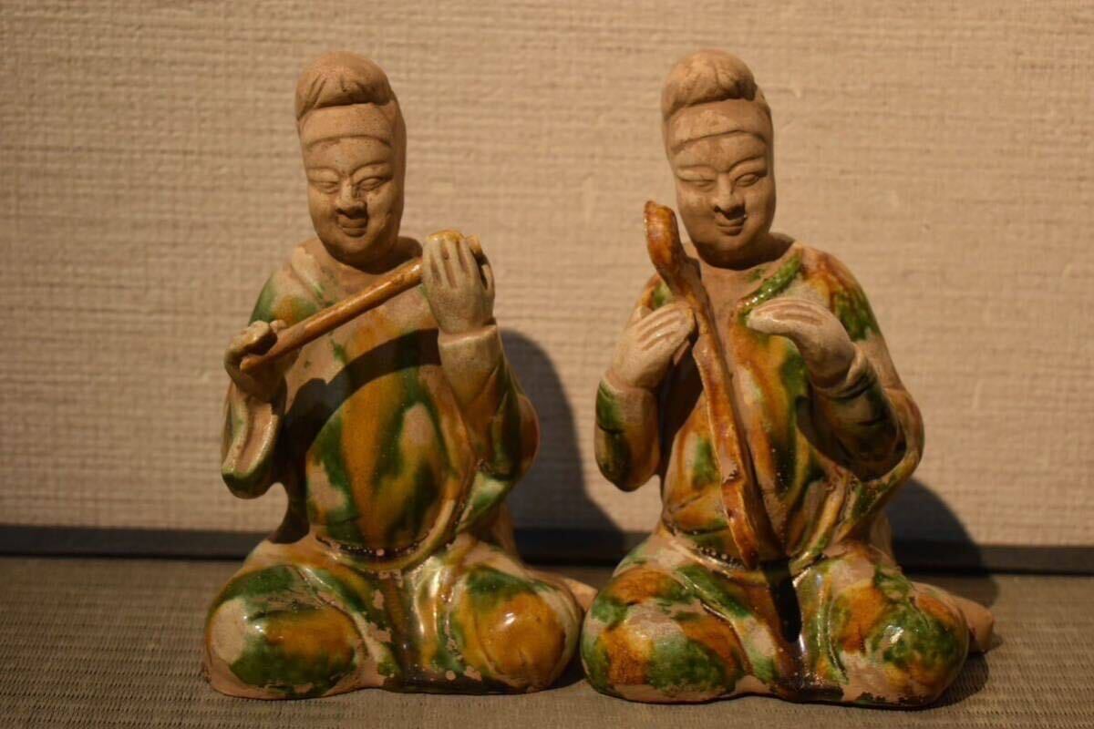 Yahoo!オークション - 【GE】M742【コレクター所蔵品】時代 唐三彩楽器...