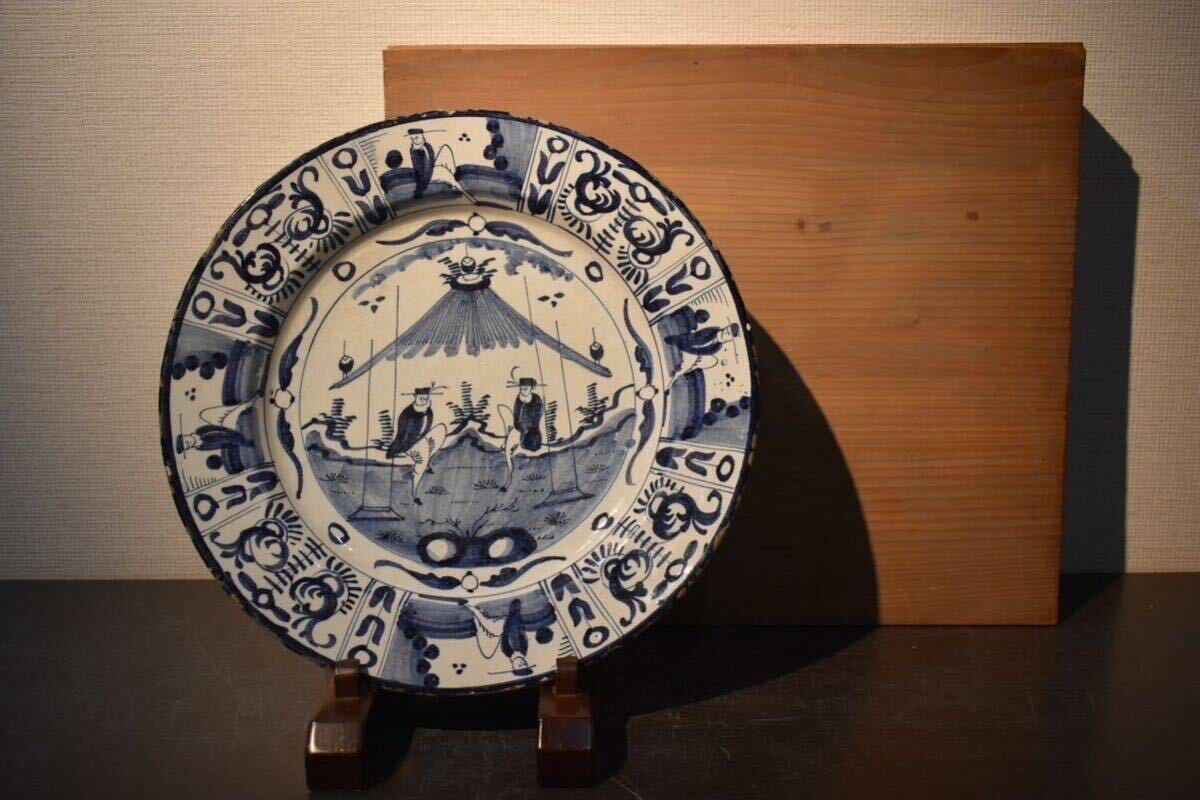 Yahoo!オークション - 【GE】Z952【コレクター所蔵品】時代 デルフト人...