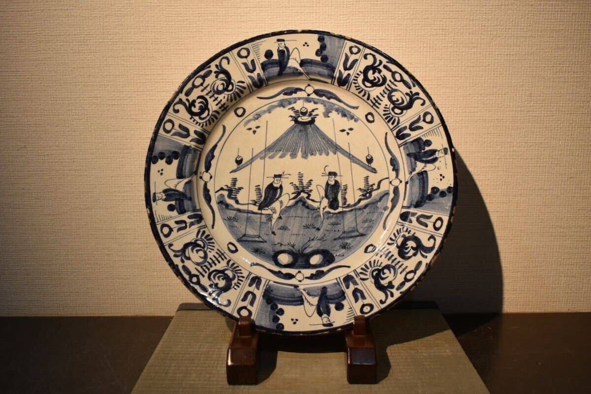 Yahoo!オークション - 【GE】Z952【コレクター所蔵品】時代 デルフト人...