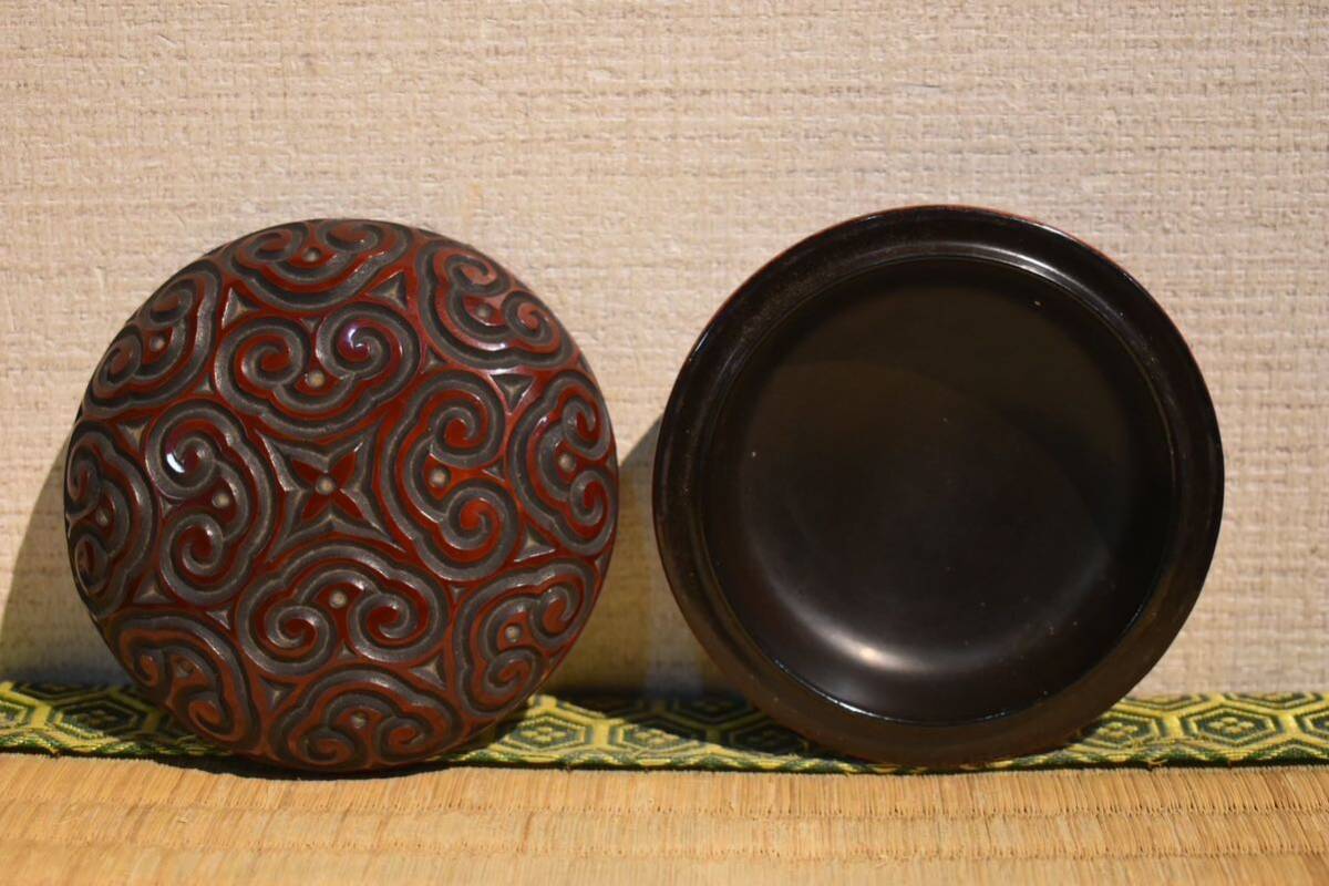 Yahoo!オークション - 【GE】XX4【コレクター所蔵品】時代 堆朱利紋香...