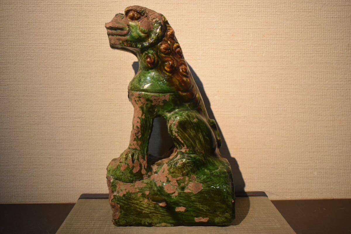 Yahoo!オークション - 【GE】M778【コレクター所蔵品】時代 交趾獣形置...