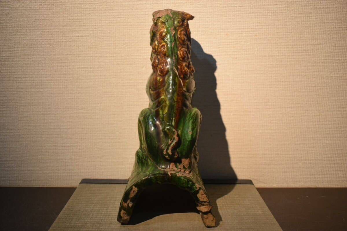 Yahoo!オークション - 【GE】M778【コレクター所蔵品】時代 交趾獣形置...