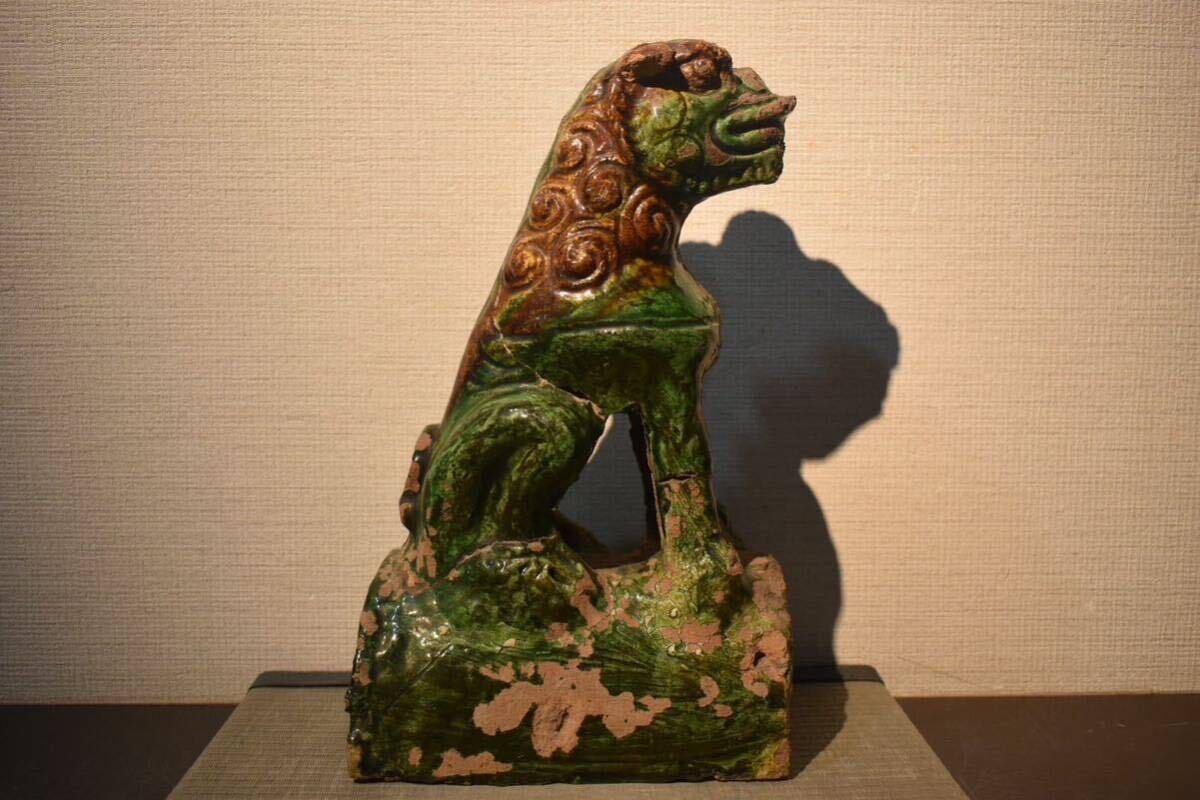 Yahoo!オークション - 【GE】M778【コレクター所蔵品】時代 交趾獣形置...