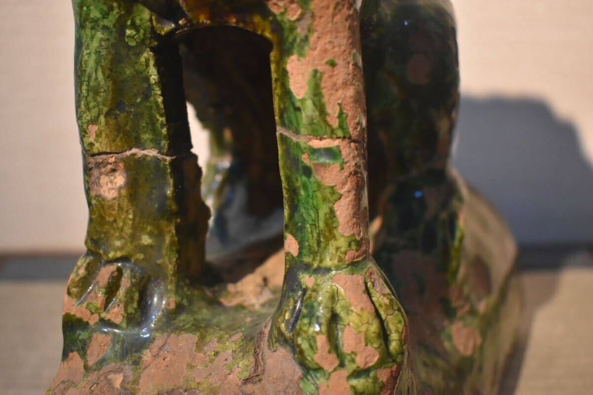 Yahoo!オークション - 【GE】M778【コレクター所蔵品】時代 交趾獣形置...