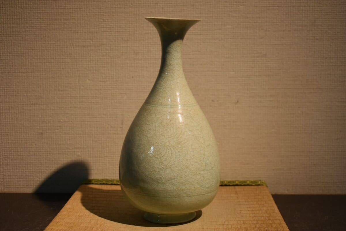 Yahoo!オークション - 【GE】R971【コレクター所蔵品】時代 青白磁刻花...