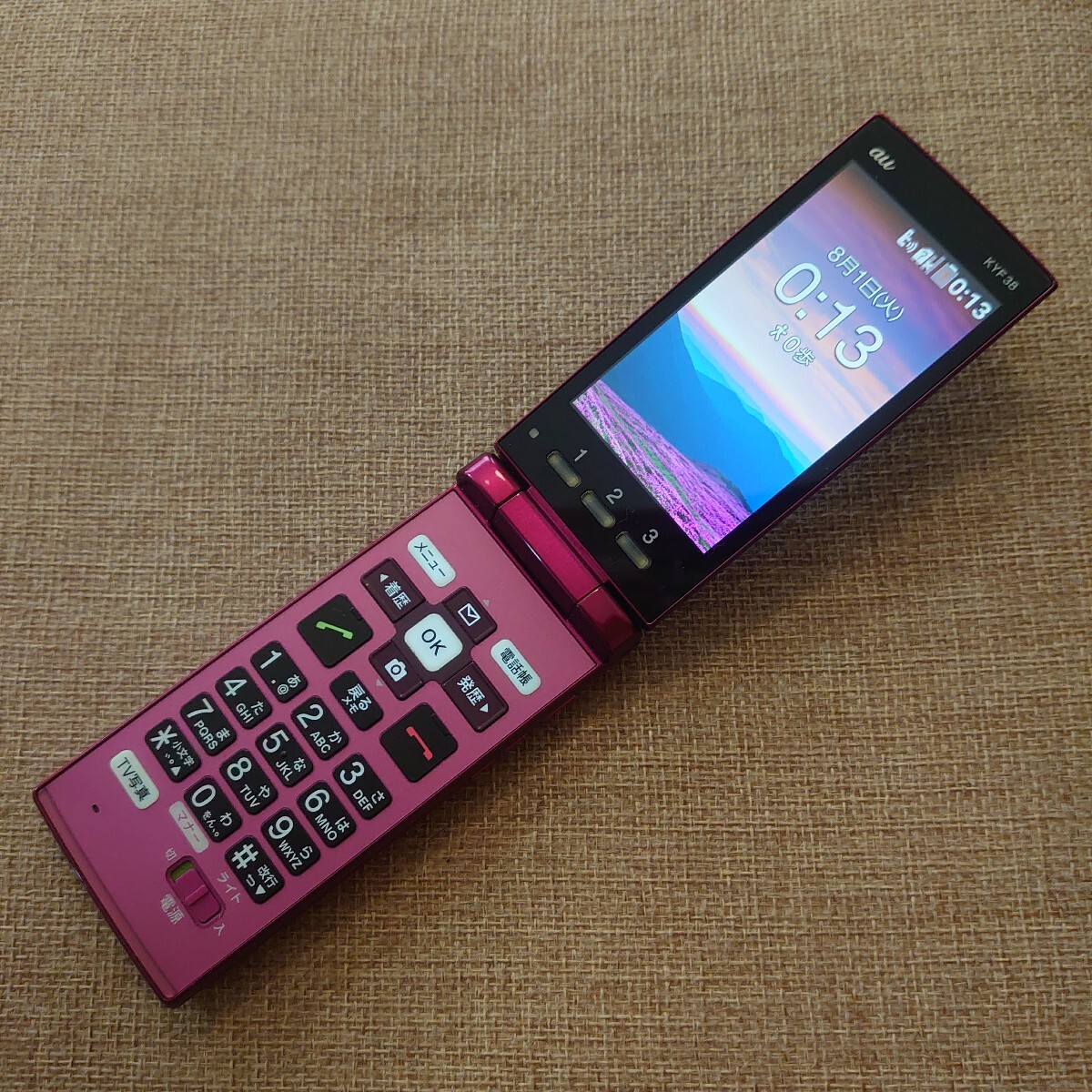 Yahoo!オークション - KYF36 au 赤