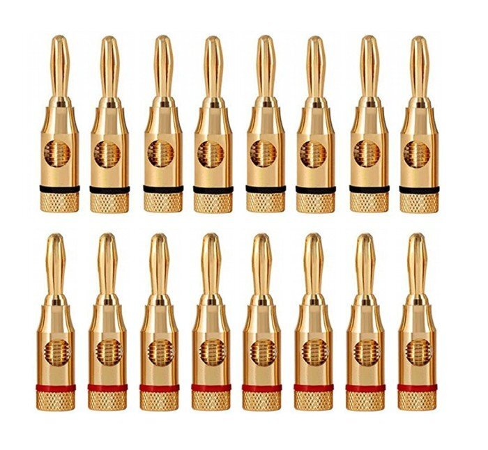Yahoo!オークション - 【vaps_2】金メッキ バナナプラグ 16本セット(8...