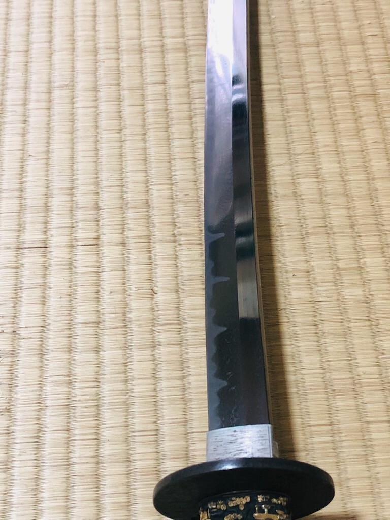 Yahoo!オークション - 高級希少刀刃長66.7cm反り1.2cm金象嵌縁頭/金色...