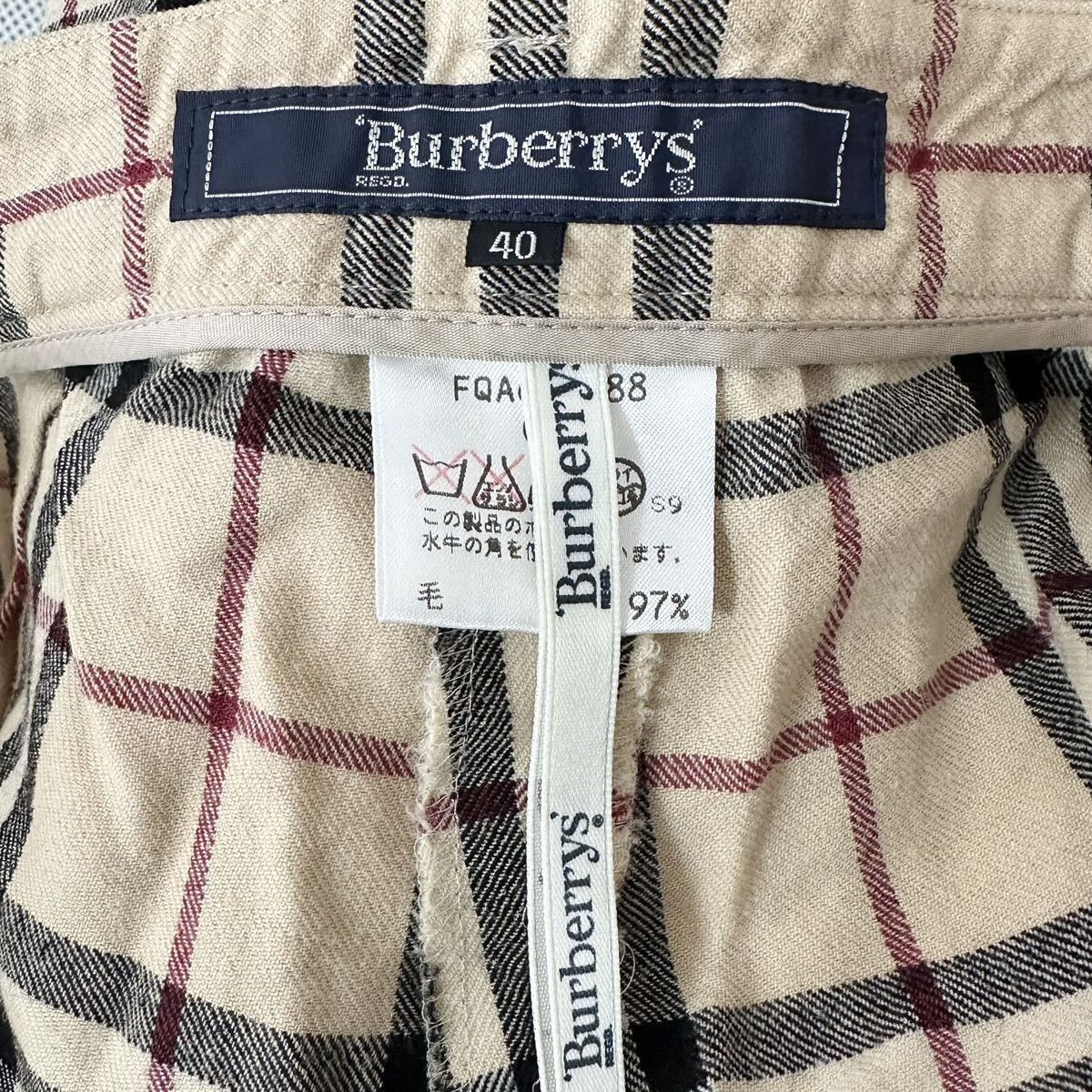 Yahoo!オークション - 90s Burberryバーバリー ノバチェックパンツ/ス...