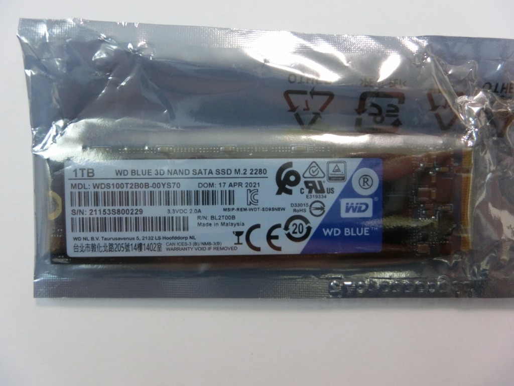 Yahoo!オークション - WD Blue 3D NAND SATA SSD M.2 2280 1TB