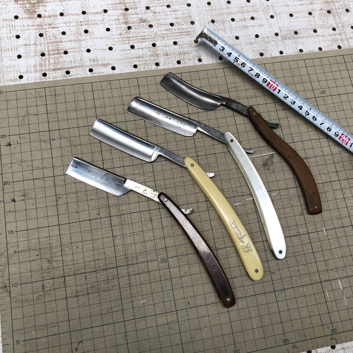 Yahoo!オークション - 8167 西洋カミソリ 4点 まとめて R.SAITO Kikubo...