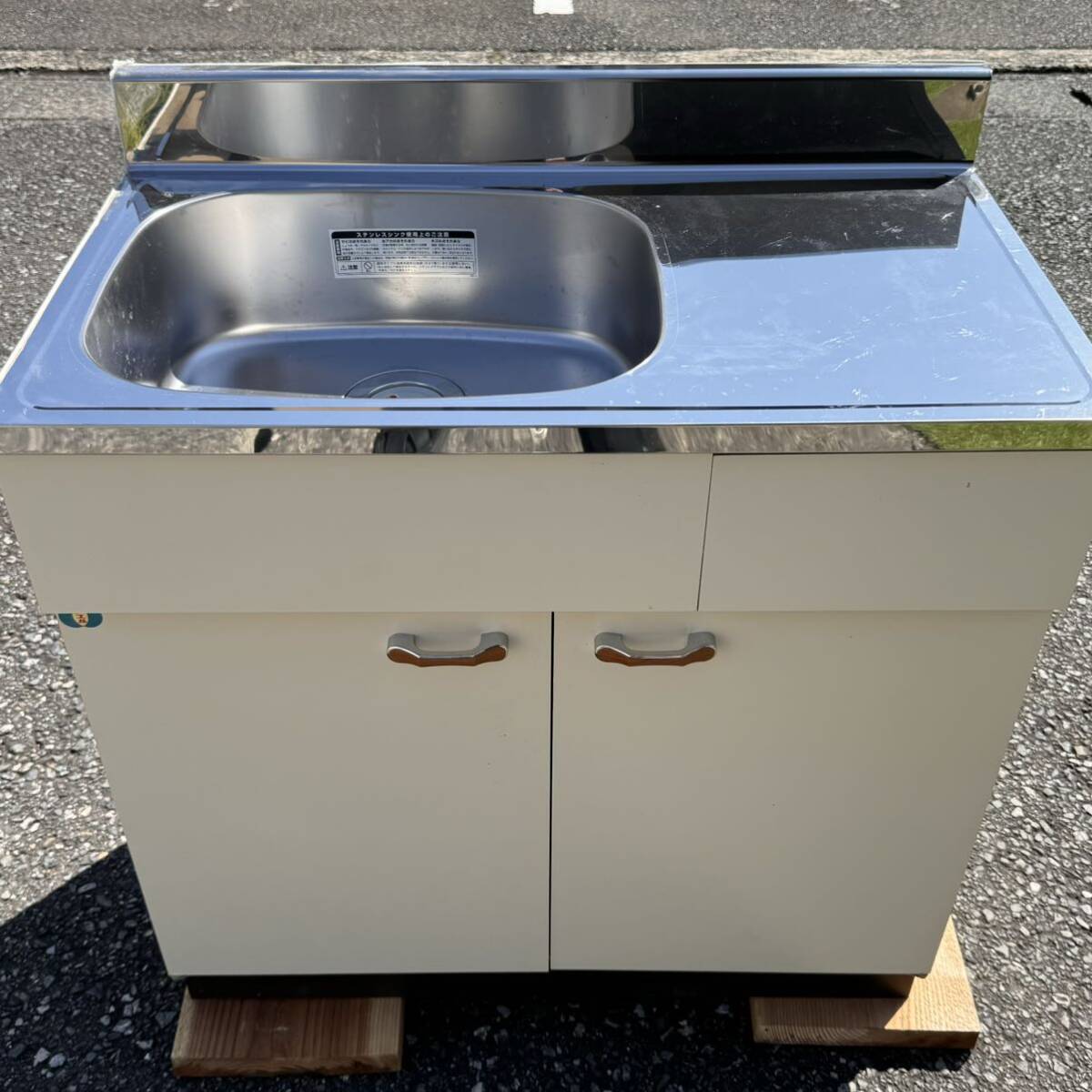 ステンレス流し台 w800×d460×h800~背面側h890 シンク 台所 品(流し台、シンク)｜売買されたオークション情報、yahooの商品情報をアーカイブ公開 - オークファン ...